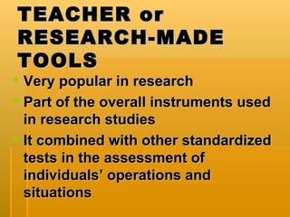 The research instruments | PPT