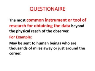 The research instruments | PPTX