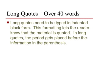 The Research Paper and Citation Methodology | PPT