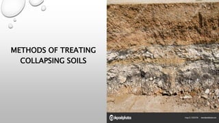 collapsing soils and improvement techniques by geosynthetic | PPTX