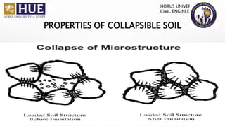 collapsing soils and improvement techniques by geosynthetic | PPTX