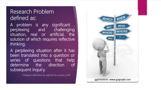 The research problem | PPTX