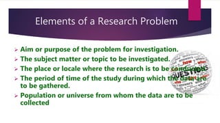 The research problem | PPTX