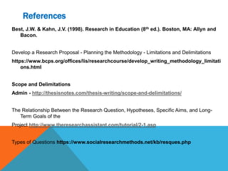 The Research Problem | PPT