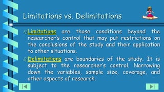 The research problem | PPT