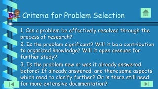 The research problem | PPT