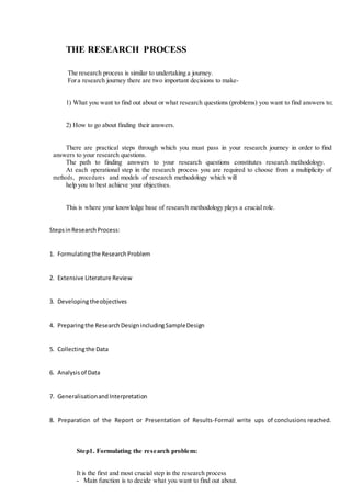 The research process | PDF