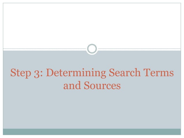 Preliminary Research Steps | PPTX