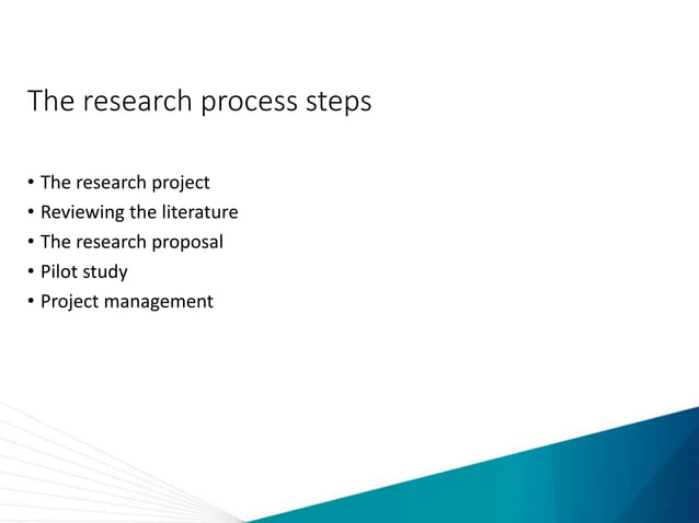 The research process steps | PPT