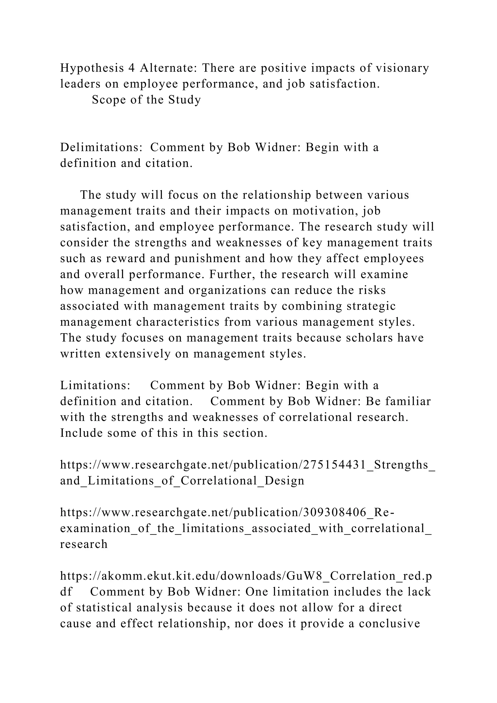 The Research Proposal The Role of Strategic Management and Le.docx