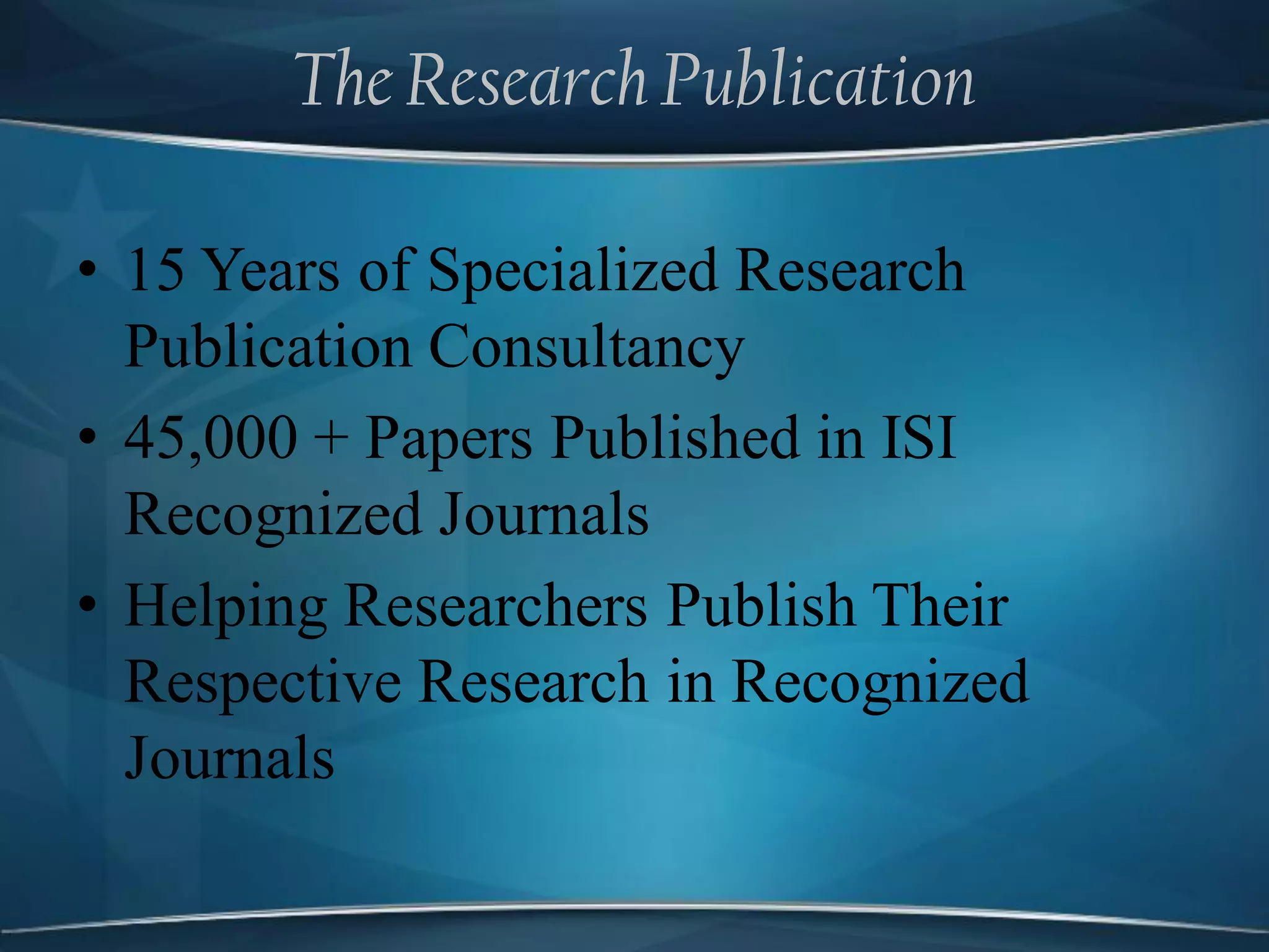 The Research Publication | PDF | Publishing Industry | Industries