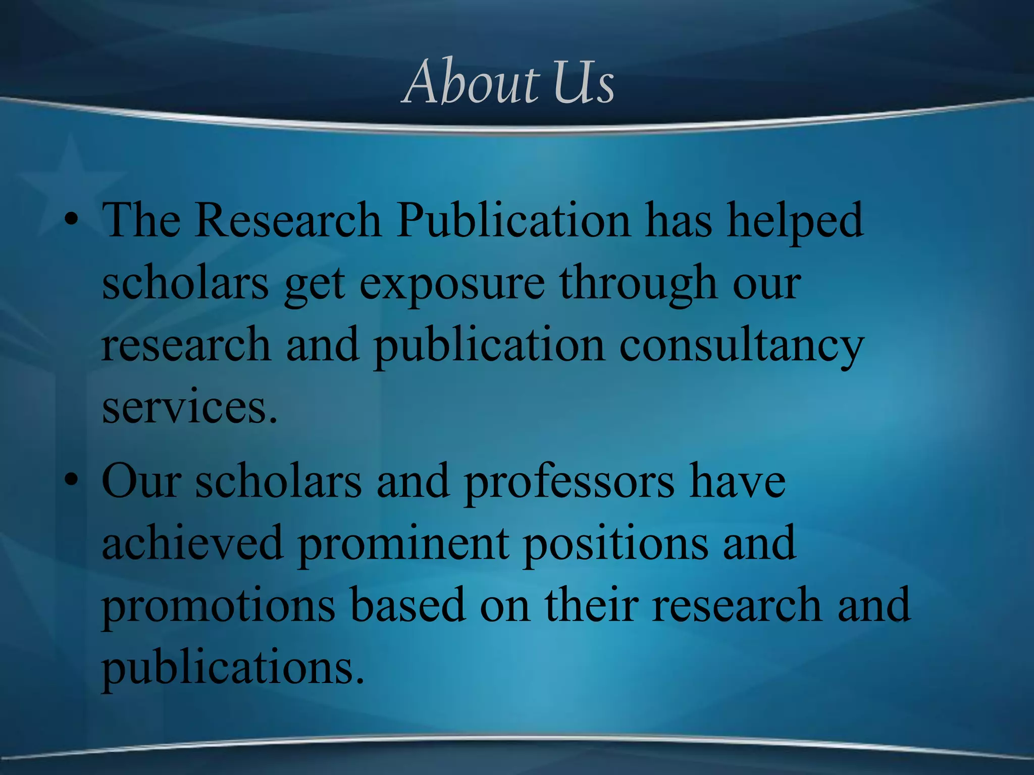 The Research Publication | PDF