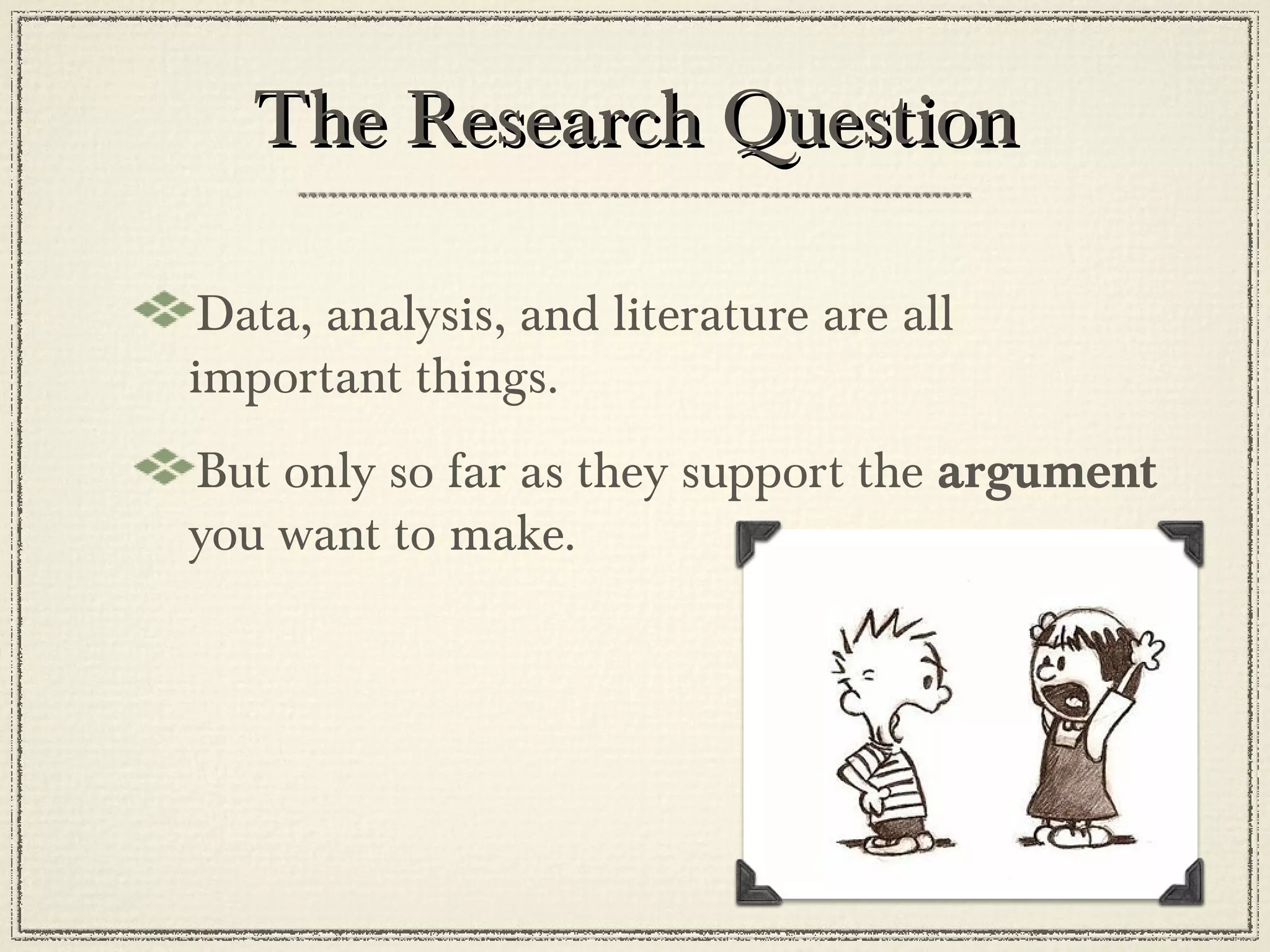 The Research Question | PPT