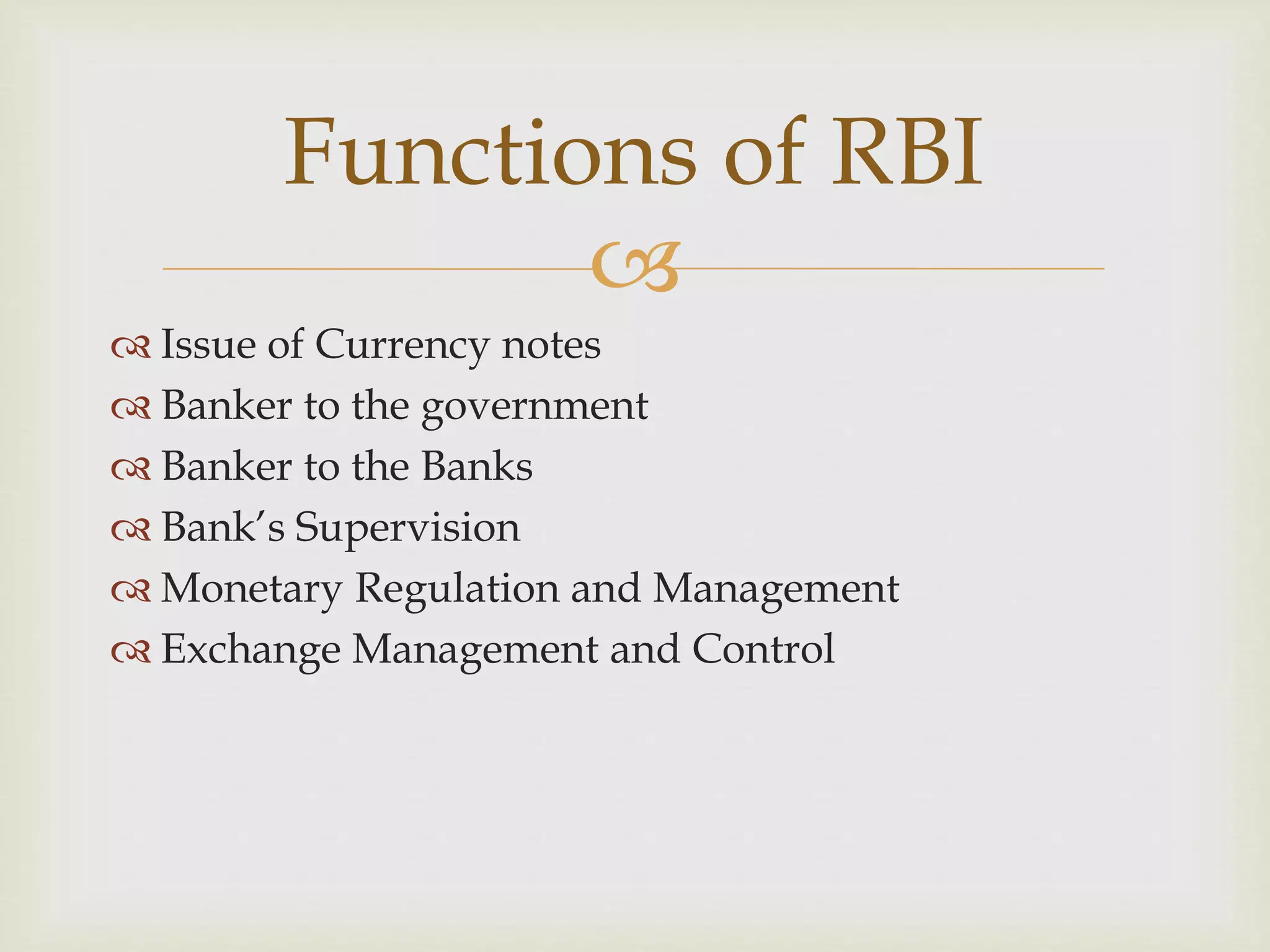 The reserve bank of india | PPTX