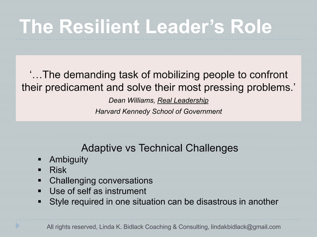 The Resilient Leader | PPTX