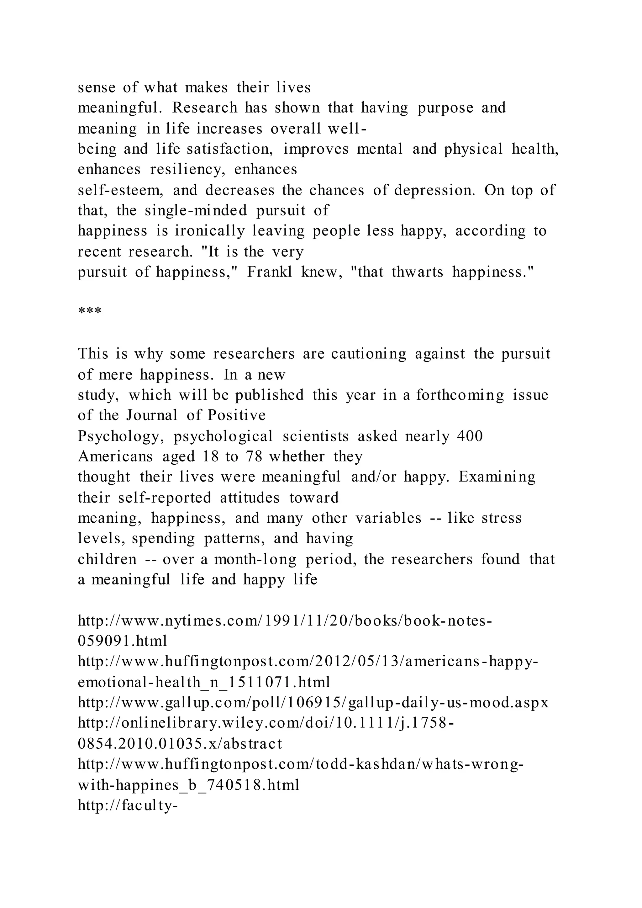 Theres more to life than being happy by emily esfahani sm | DOCX