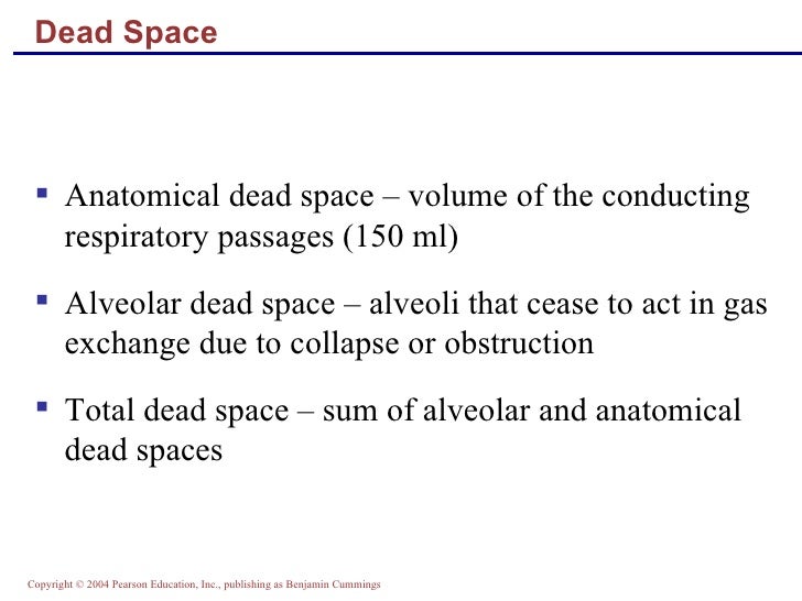 Anatomical dead space respiratory system - jmkhub