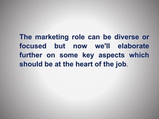 The responsibilities of a marketing director | PPT