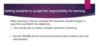 The responsibility for learning | PPTX
