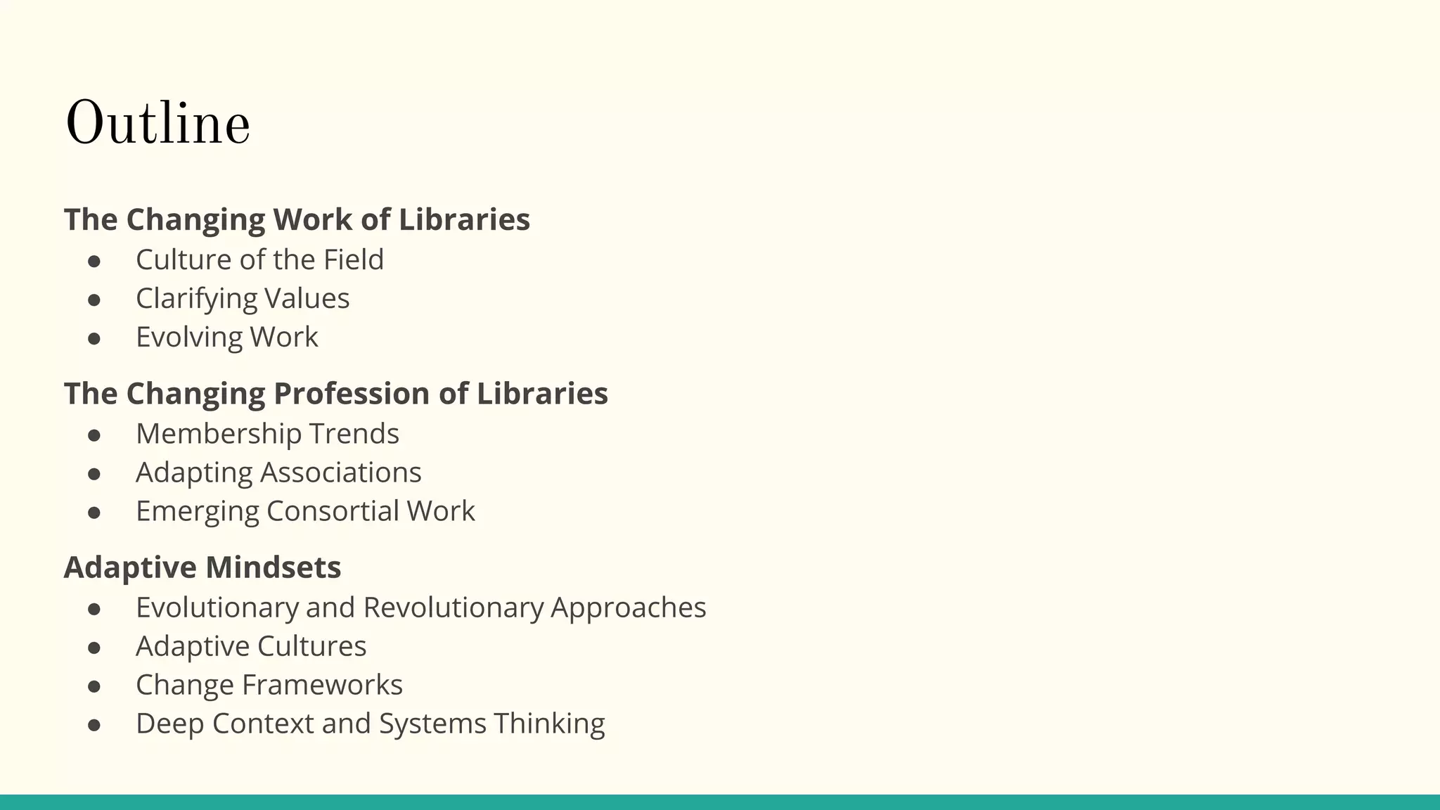 The Responsive Library Organization | PPTX