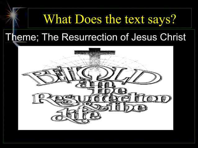 The ressurection of christ | PPT