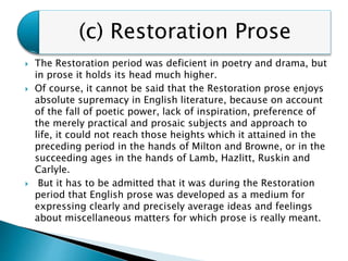 The Restoration age | PPTX