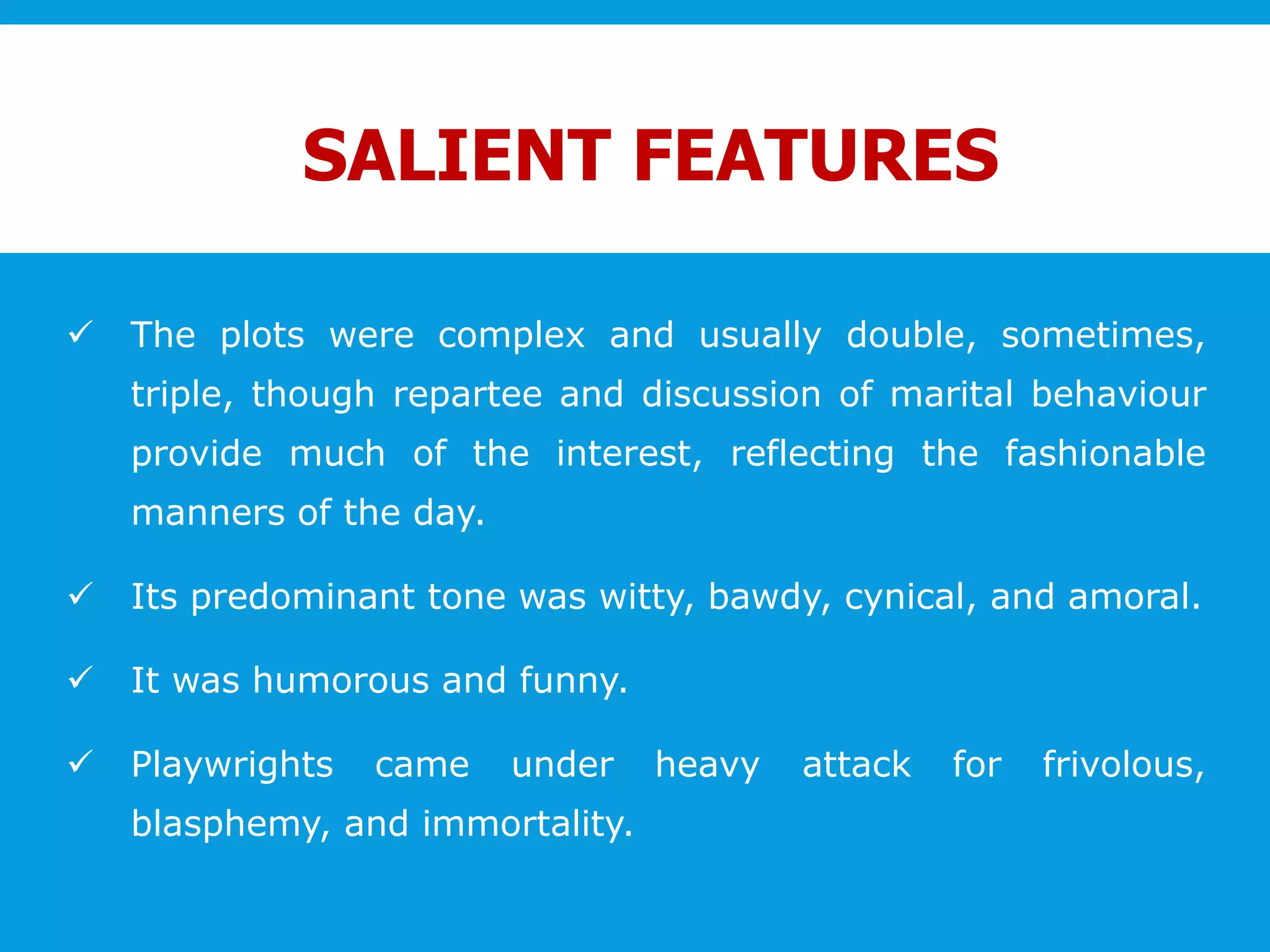 The Restoration Comedy | PDF