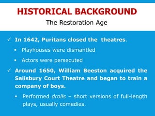 The Restoration Comedy | PDF