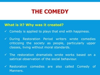 The Restoration Comedy | PDF