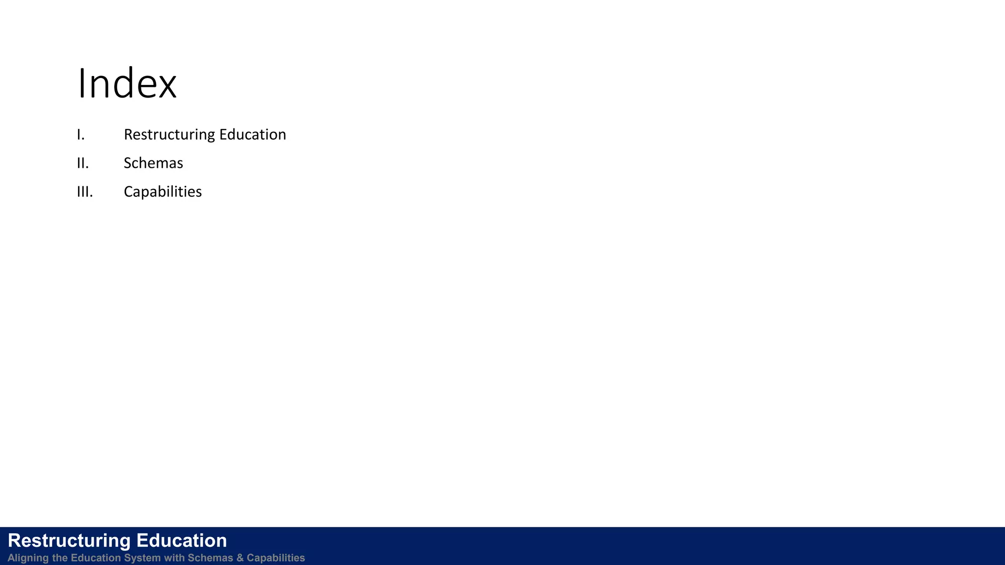 The Restructuring of Education | PDF