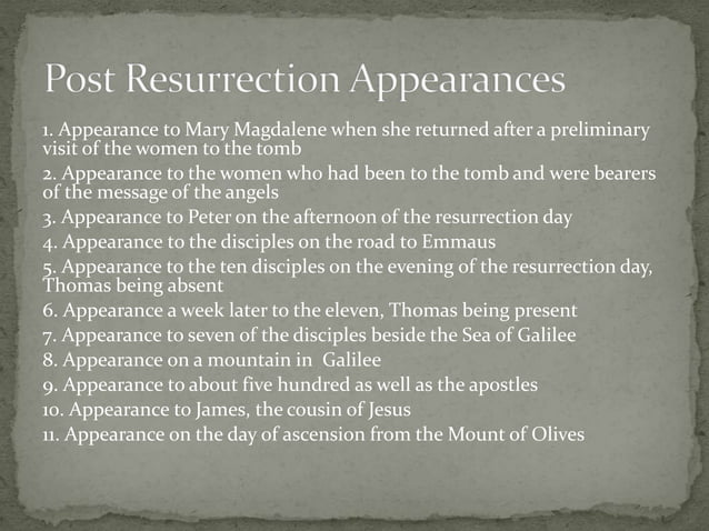 The resurrection and ascension | PPTX