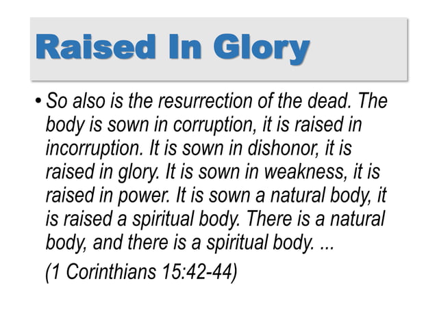 The Hope Of The Resurrection | PPTX | Christianity | Religion & Spirituality