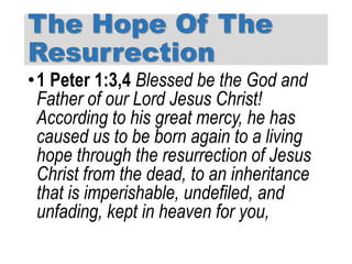 The Hope Of The Resurrection | PPTX | Christianity | Religion ...