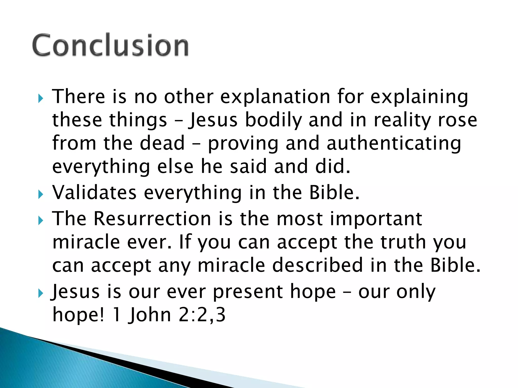 The resurrection of jesus | PPTX