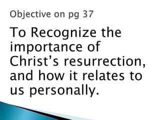 The resurrection of jesus | PPTX