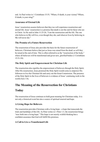 The Resurrection of Jesus Bible Story, Verses & Meaning.docx