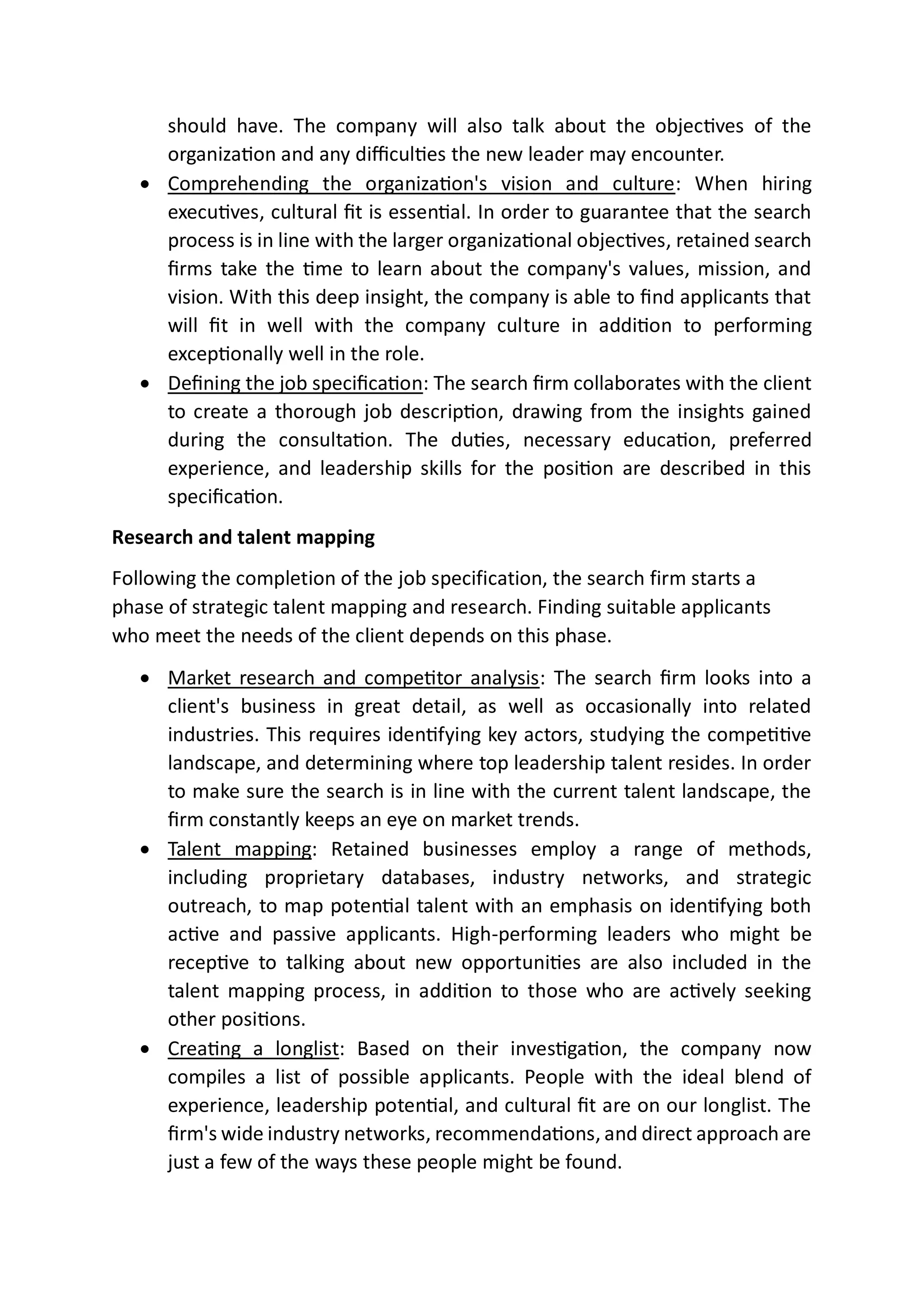 The Retained Executive Search Process — From Engagement To Onboarding | PDF