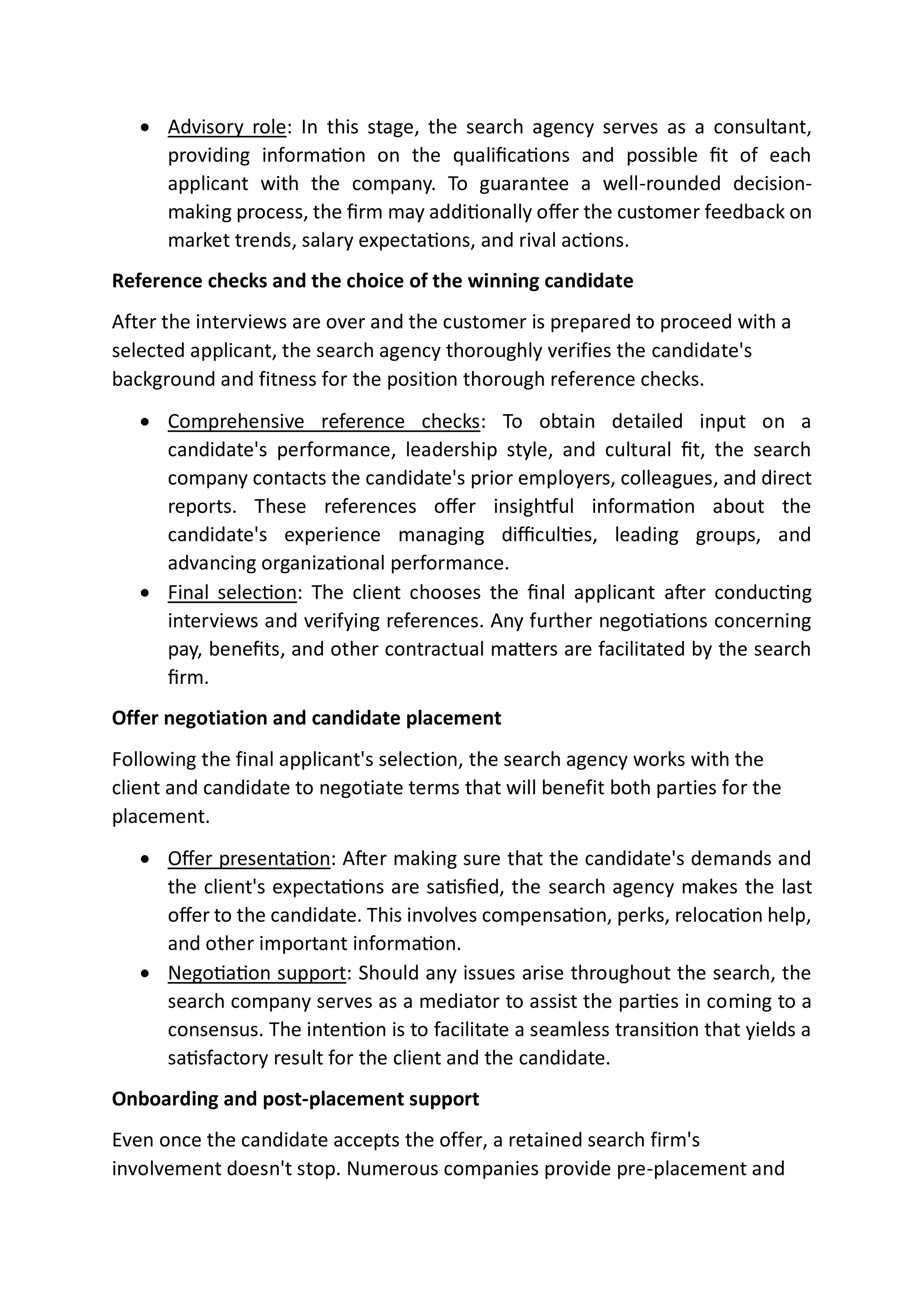 The Retained Executive Search Process — From Engagement To Onboarding | PDF