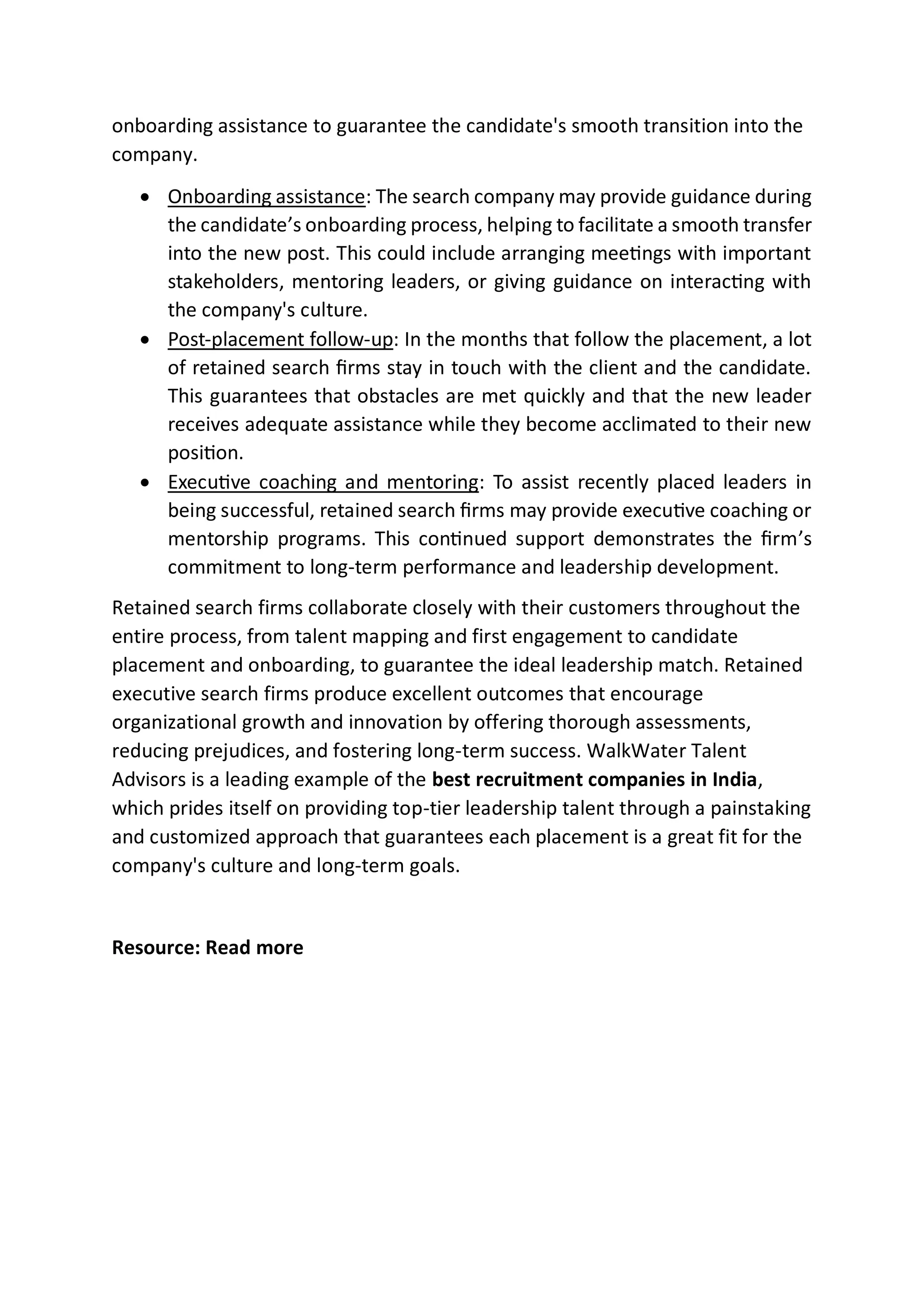 The Retained Executive Search Process — From Engagement To Onboarding ...