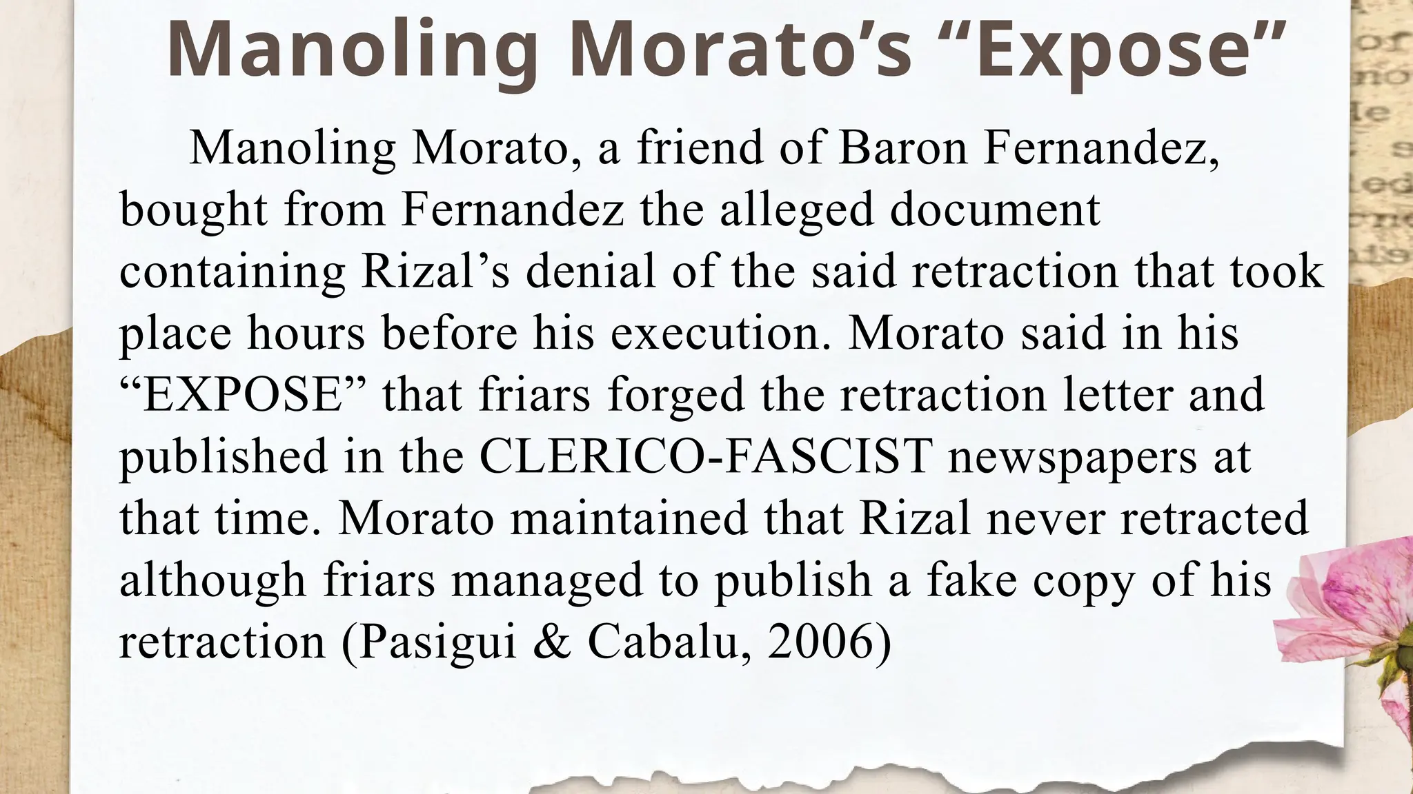 The retraction of rizal powerpoint presentation | PPTX