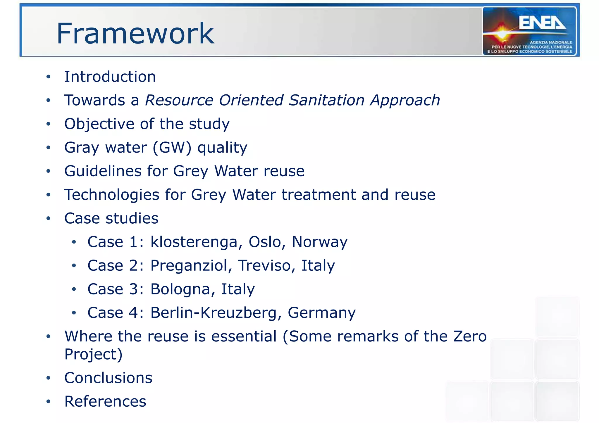 The reuse of grey water in buildings | PDF