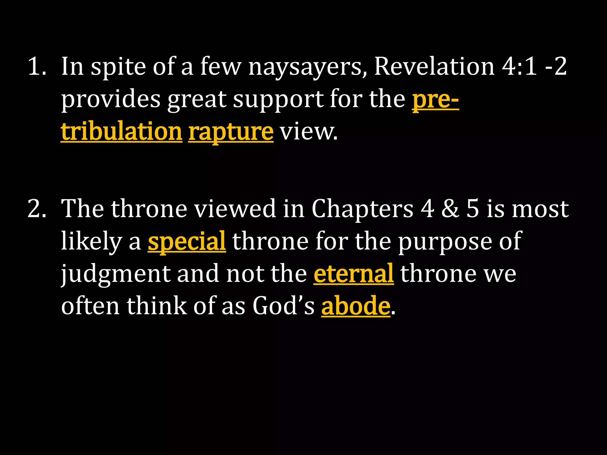 The Revelation of Jesus Christ Chapters 4 & 5 | PPTX