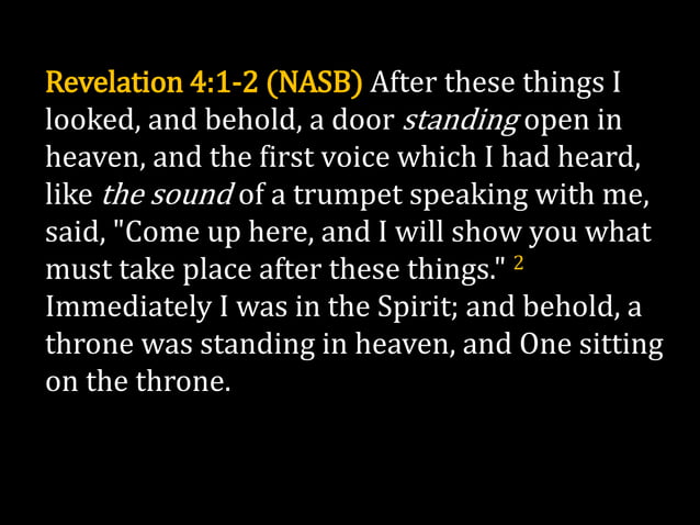 The Revelation of Jesus Christ Chapters 4 & 5 | PPTX