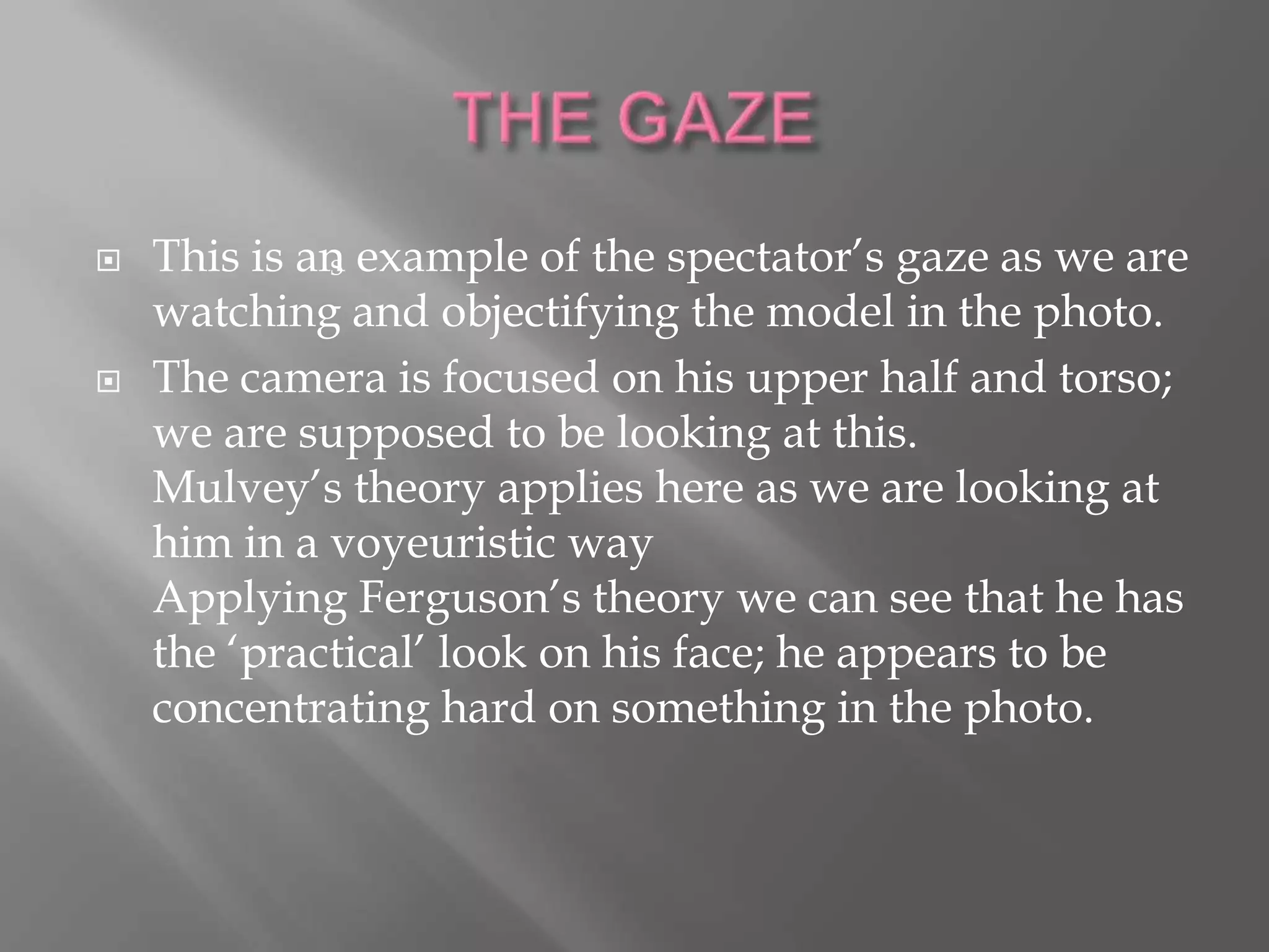 The Reverse Male Gaze | PPTX
