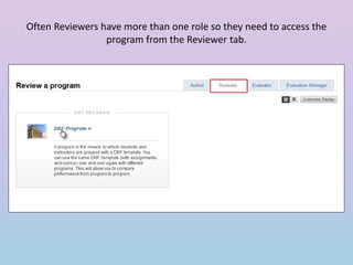Reviewer role | PPTX