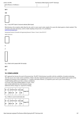 The review of blind dyeing the rft technique | PDF | Business ...