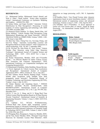 The review on automatic license plate recognition | PDF