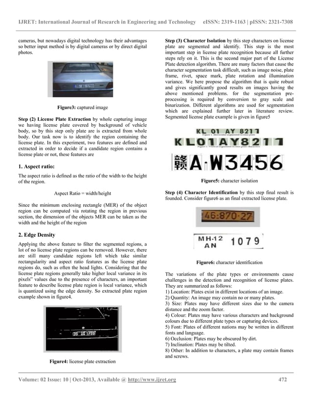 The review on automatic license plate recognition (alpr) | PDF | Cameras and Camcorders ...