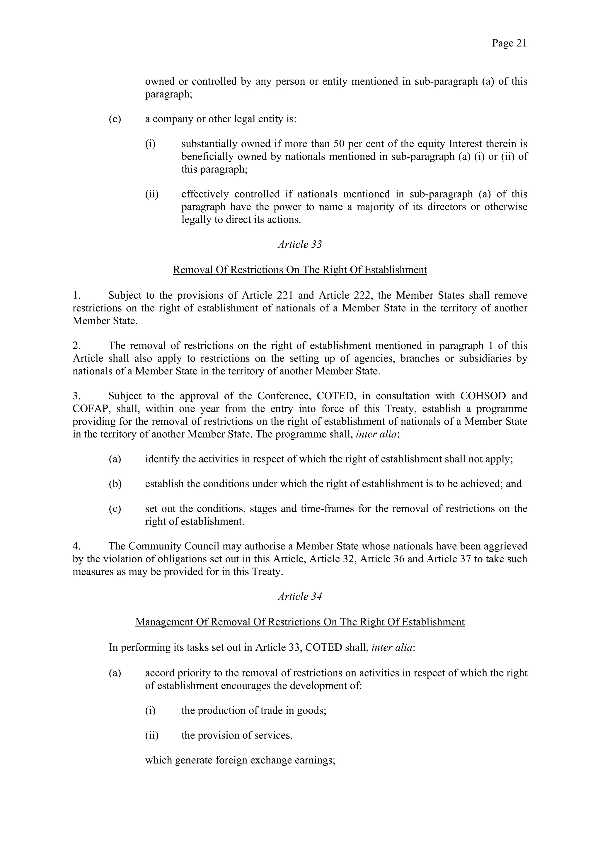 The Revised Treaty Of Chaguaramas - CARICOM Treaty 2001 | PDF