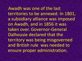 The revolt in lucknow | PPT